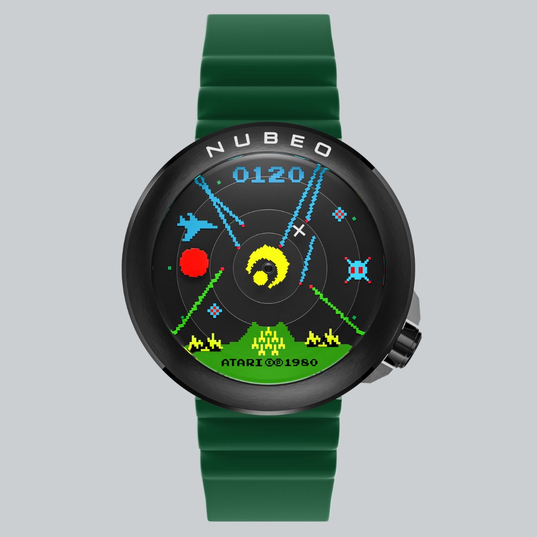 NUBEO x Atari Missile Command Ventana Automatic Watch Strike Green – Atari®
