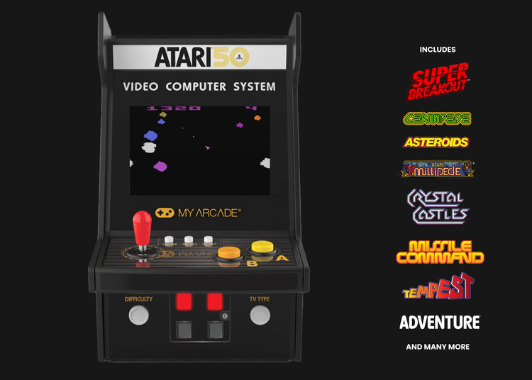 Atari 50 Micro Player Pro - Official Atari Video Game Arcade Cabinets ...