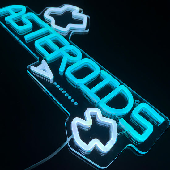 Asteroids Neon LED Sign (16" x 9") – Atari®