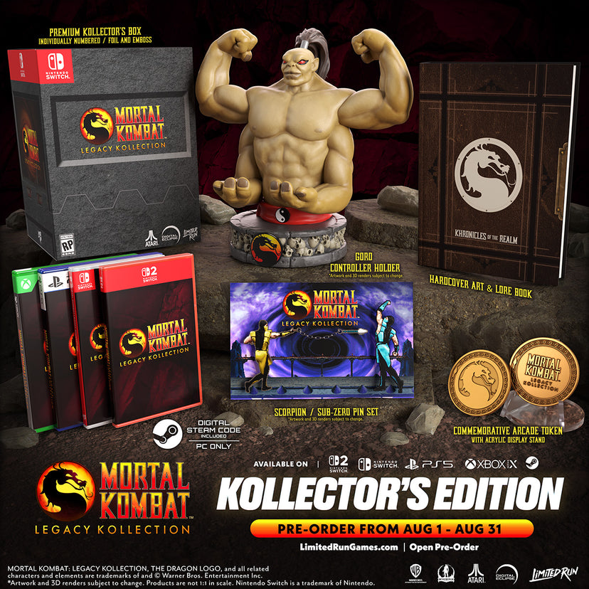 Mortal Kombat: Legacy Kollection – Physical Kollector's Edition (Switch 2, Switch, PS5, Xbox, PC ...