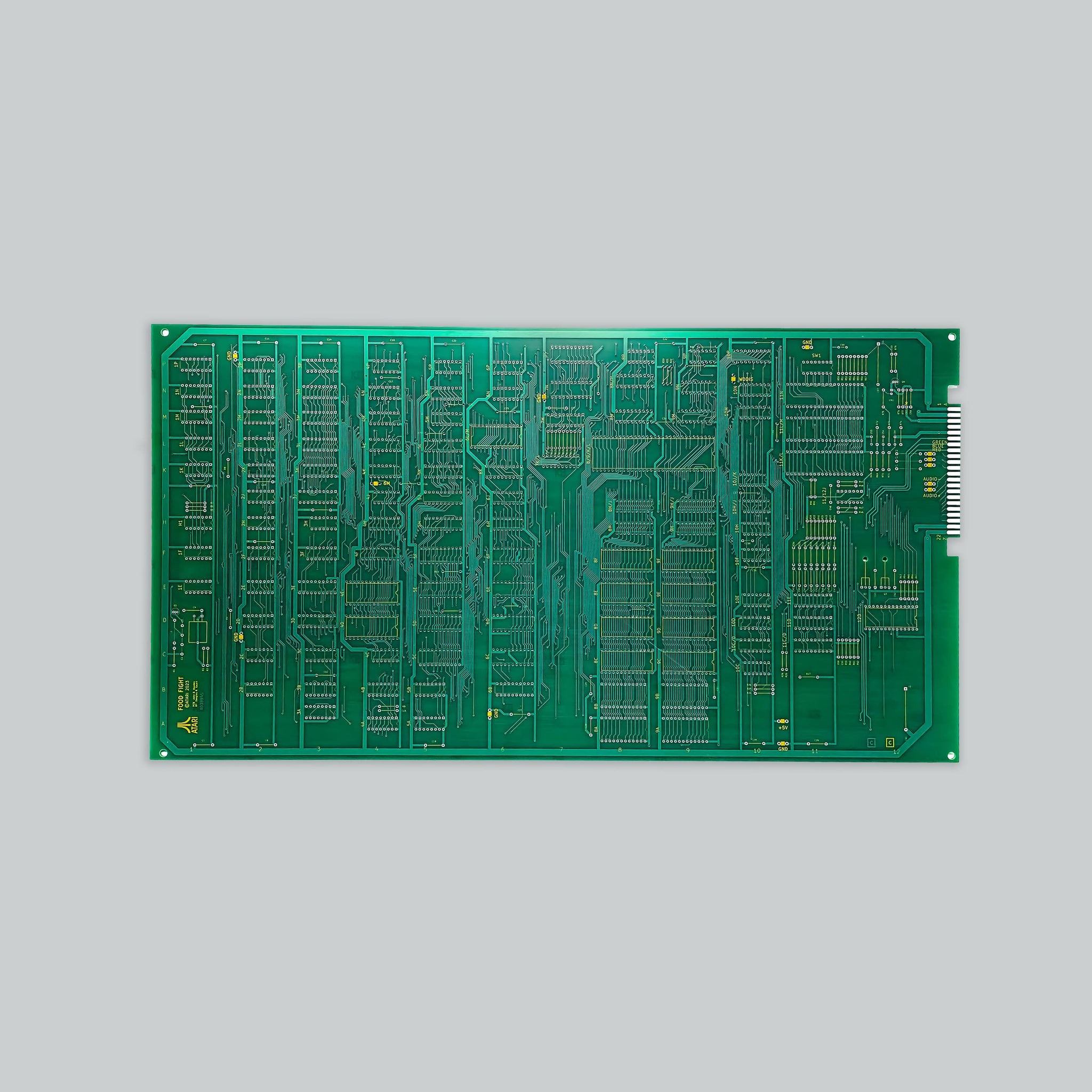 Food Fight Reproduction PCB - Official Atari Printed Circuit Boards ...