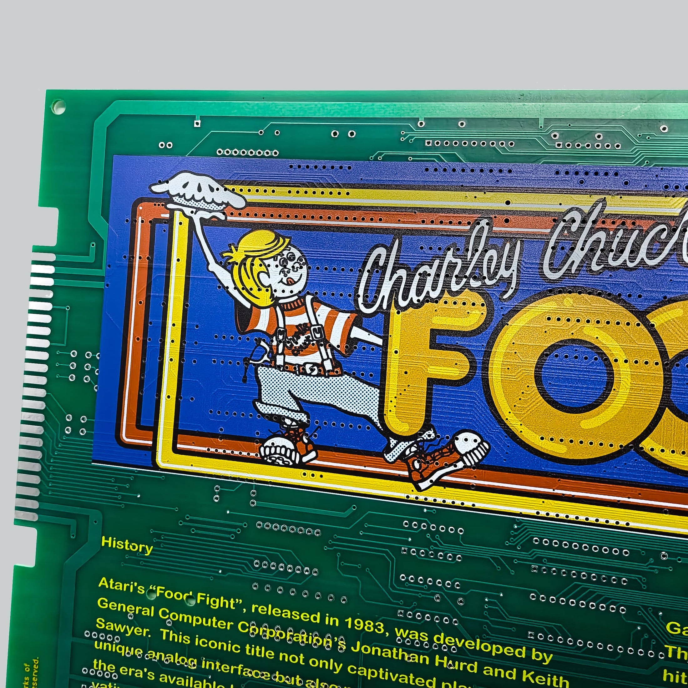 Food Fight Reproduction PCB - Official Atari Printed Circuit Boards ...