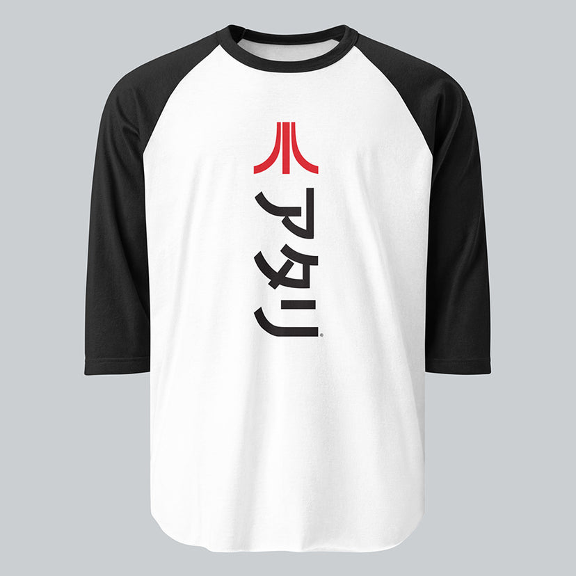 Katakana 3/4 Sleeve Raglan Tee – Atari®